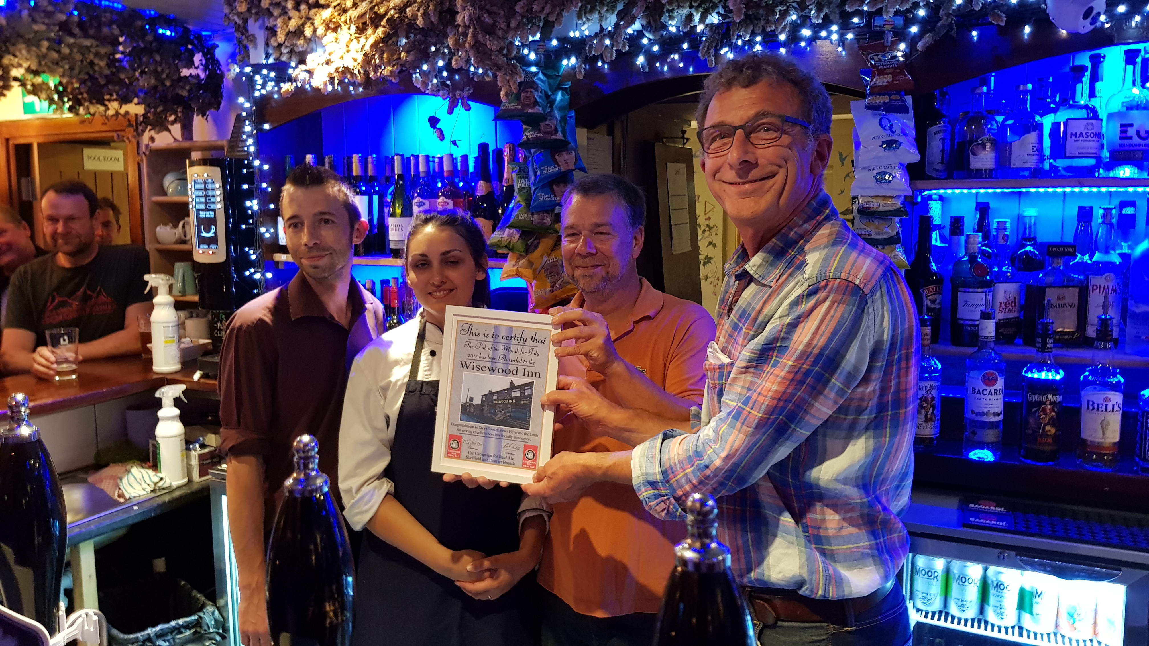July Pub of the Month presentation – CAMRA Sheffield & District