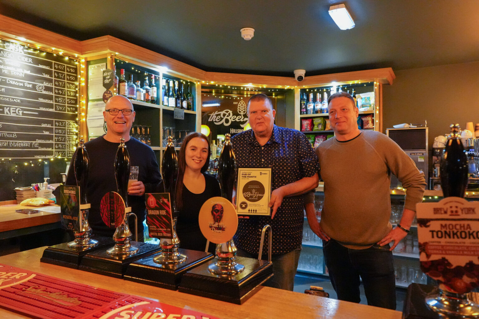 Beer House S6 award presentation – CAMRA Sheffield & District